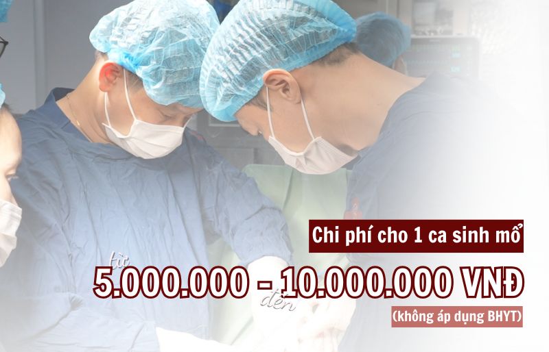 Chi phí cho 1 ca sinh mổ hết bao nhiêu tiền? Cập nhật 2025